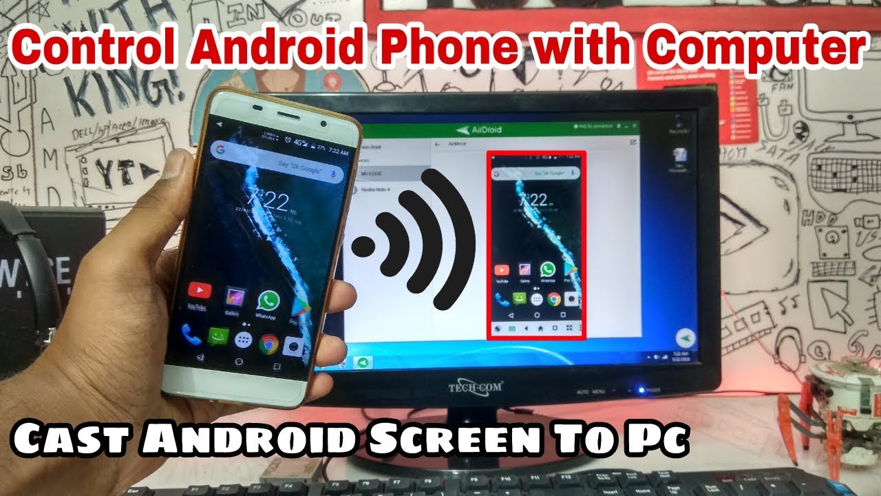 Cast & Control Android Phone wireless with PC | Mirror Android Screen ...
