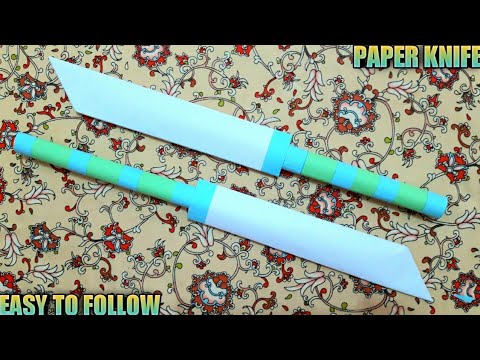 DIY - How To Make a Paper Knife | Easy To Follow Step by Step - YouTube