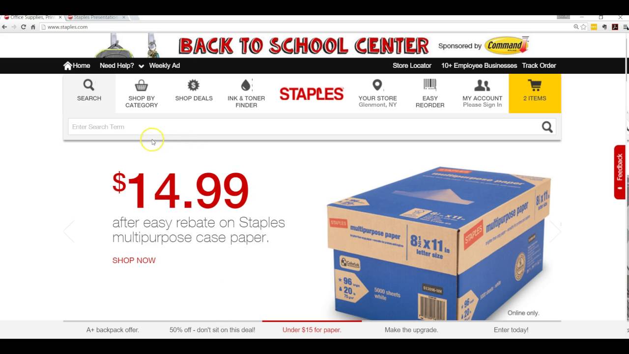 Staples Easy Rebate Tracking