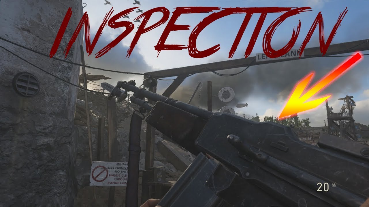 How to inspect your weapon in Call of Duty WW2 Xbox/Playstation - YouTube