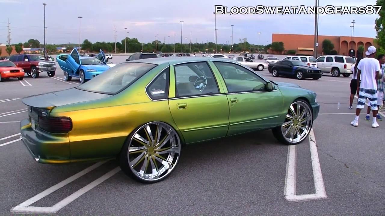 Chameleon 96 Impala SS on 28" DUB (STATICA) Wheels - YouTube