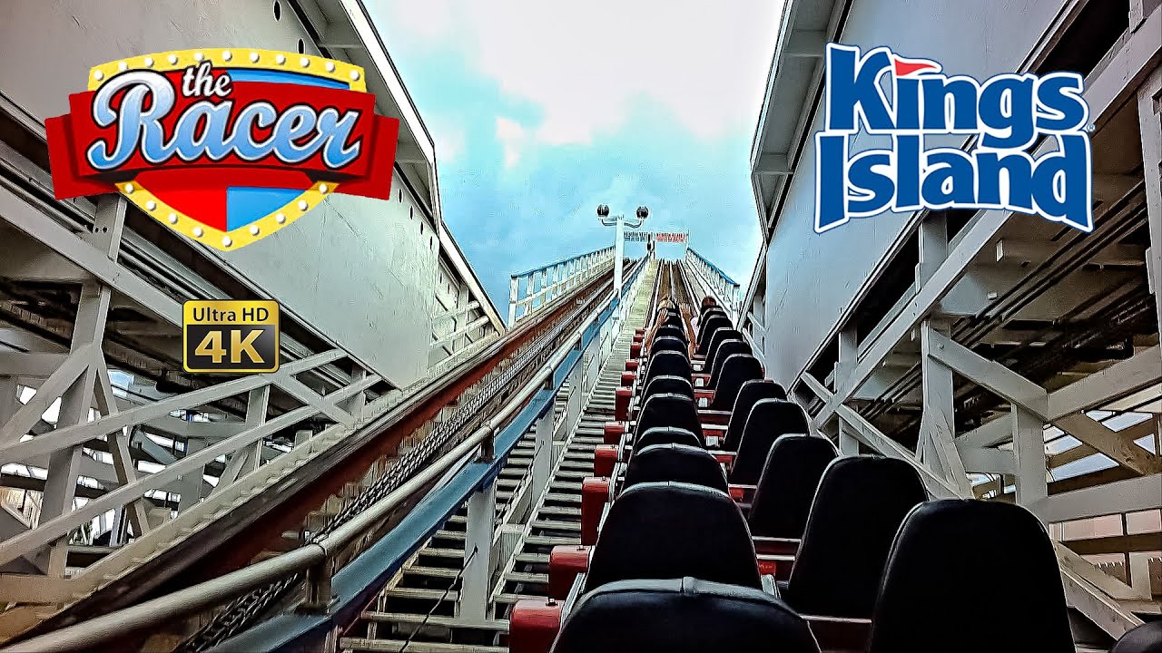 2024 The Racer Roller Coaster Red Train On Ride 4K POV Kings Island ...