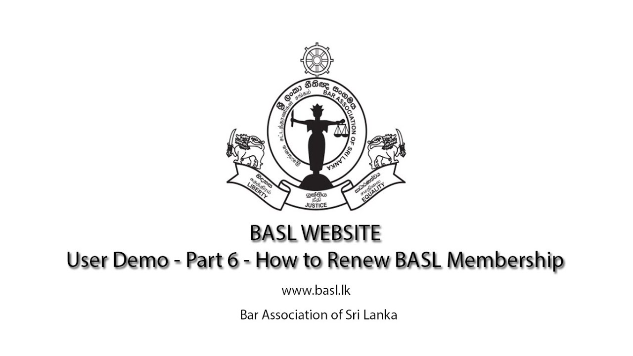 BASL WEBSITE - User Demo - Part 6 - How to Renew BASL Membership - YouTube
