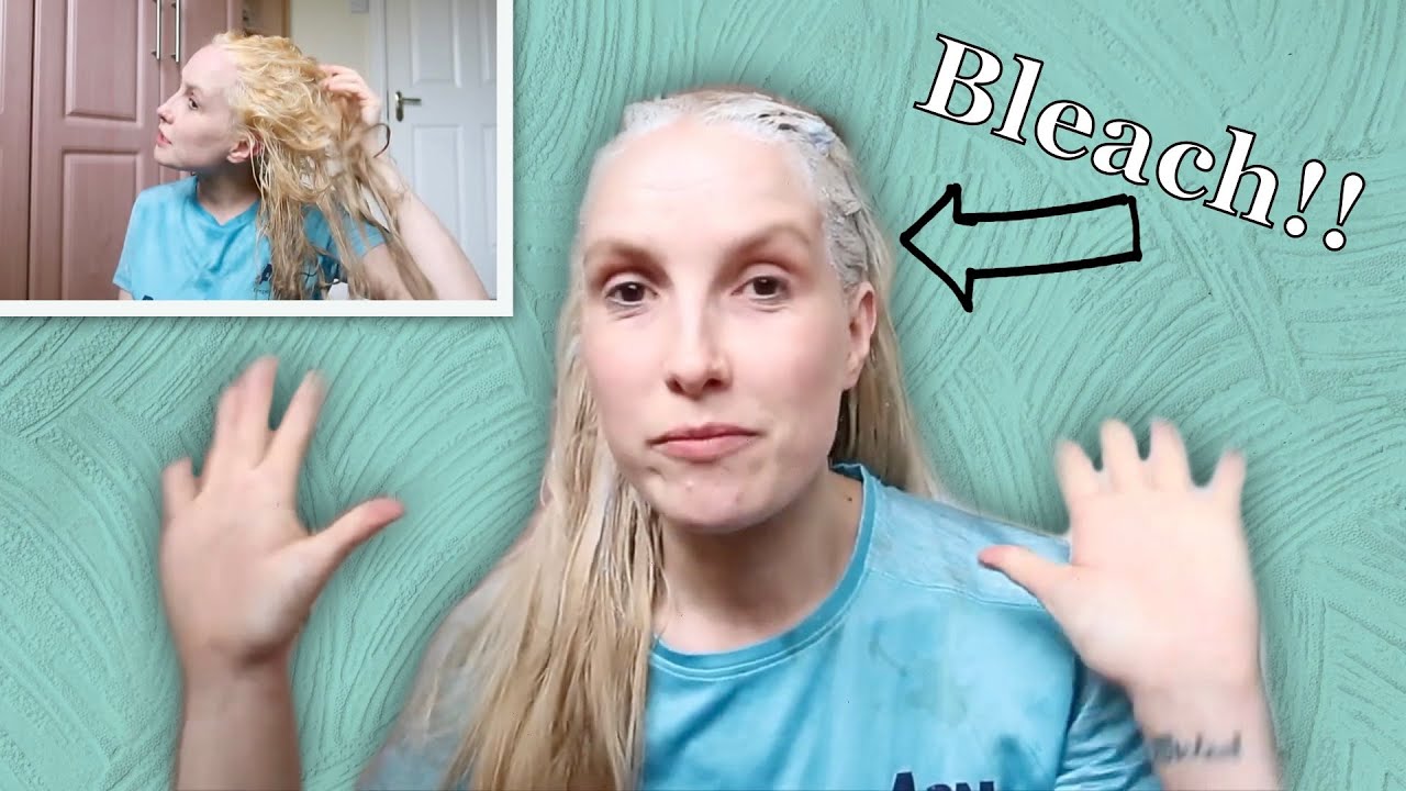 BLEACHING MY ROOTS | AT HOME HAIR DYE WALK THROUGH - YouTube
