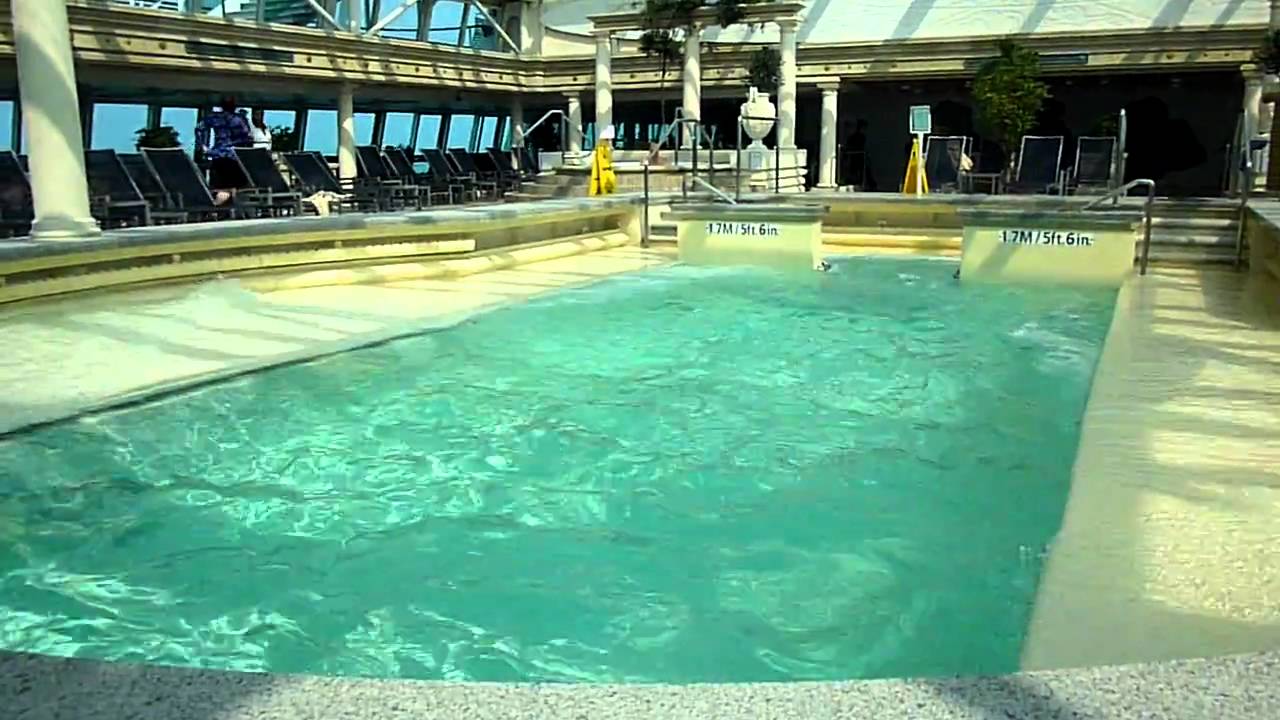Cruise Ship Swimming Pool-Rough Seas - YouTube