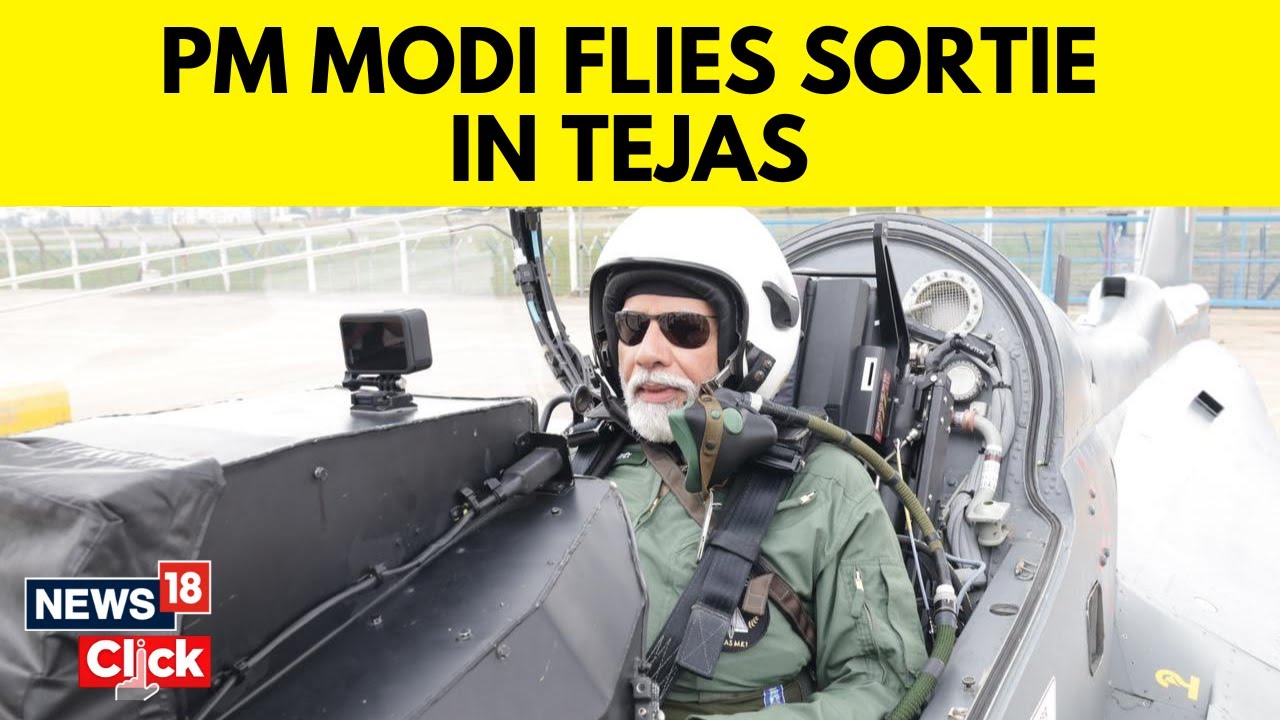 PM Modi Latest News | PM Modi Flies In Light Combat Tejas Fighter Jet ...