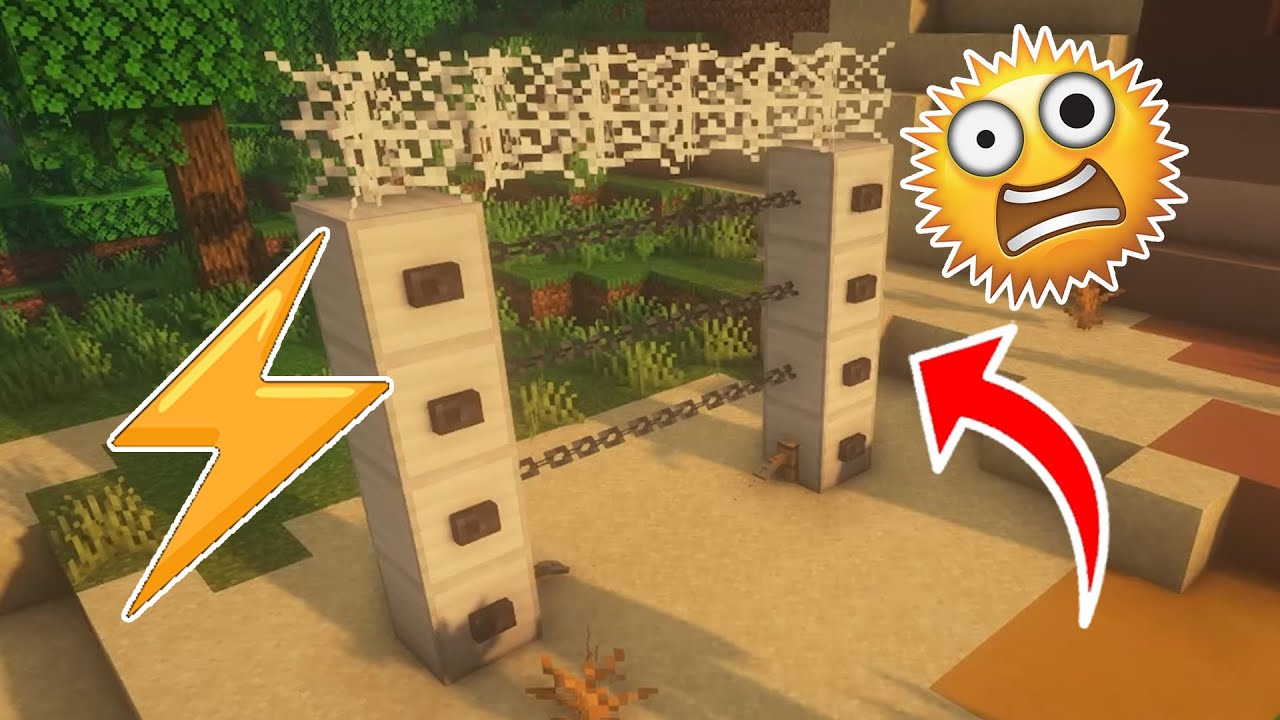 COMO HACER una VALLA ELÉCTRICA en MINECRAFT!! ⚡ #shorts - YouTube
