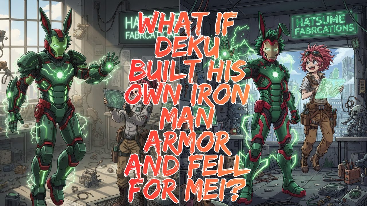 What If Deku Built His Own Iron Man Armor and Fell for Mei? - YouTube