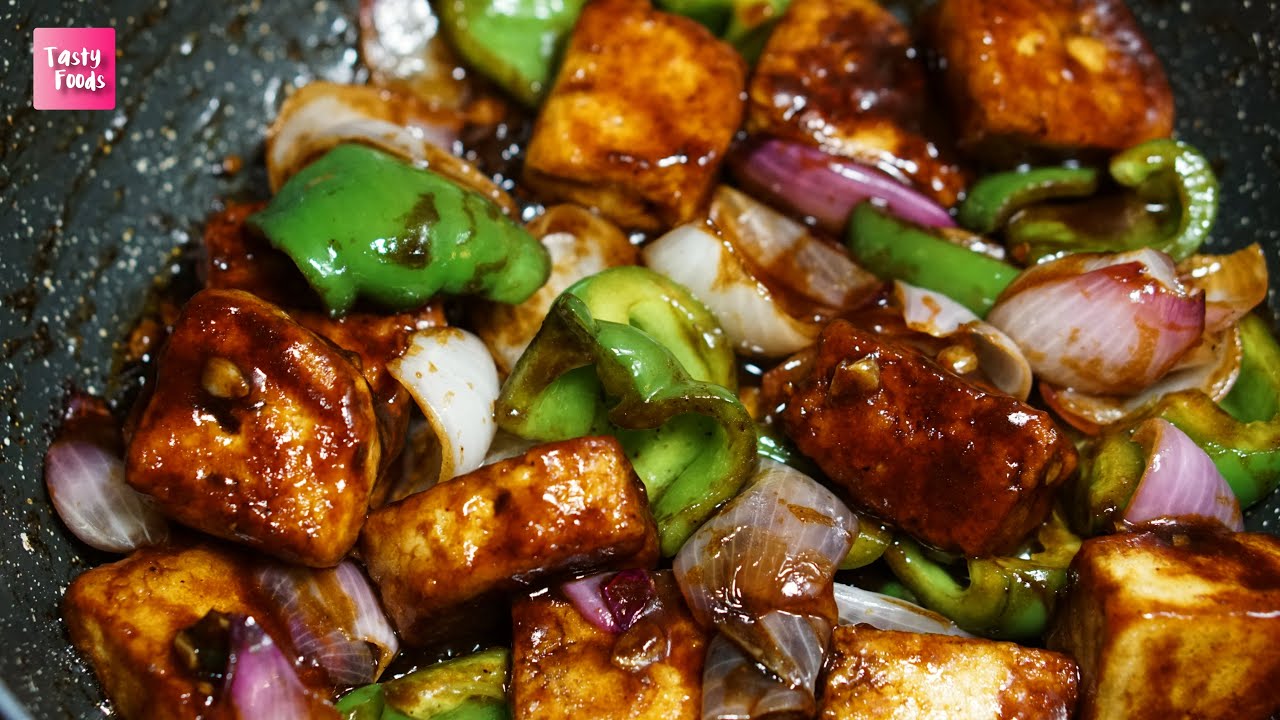【4k】SOFT & EASY CHILLI PANEER DRY | chilli love | tasty foods - YouTube