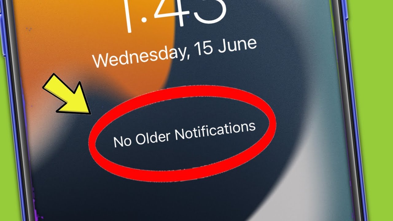 iPhone No Older Notification in ios Apple iphone 13 - YouTube