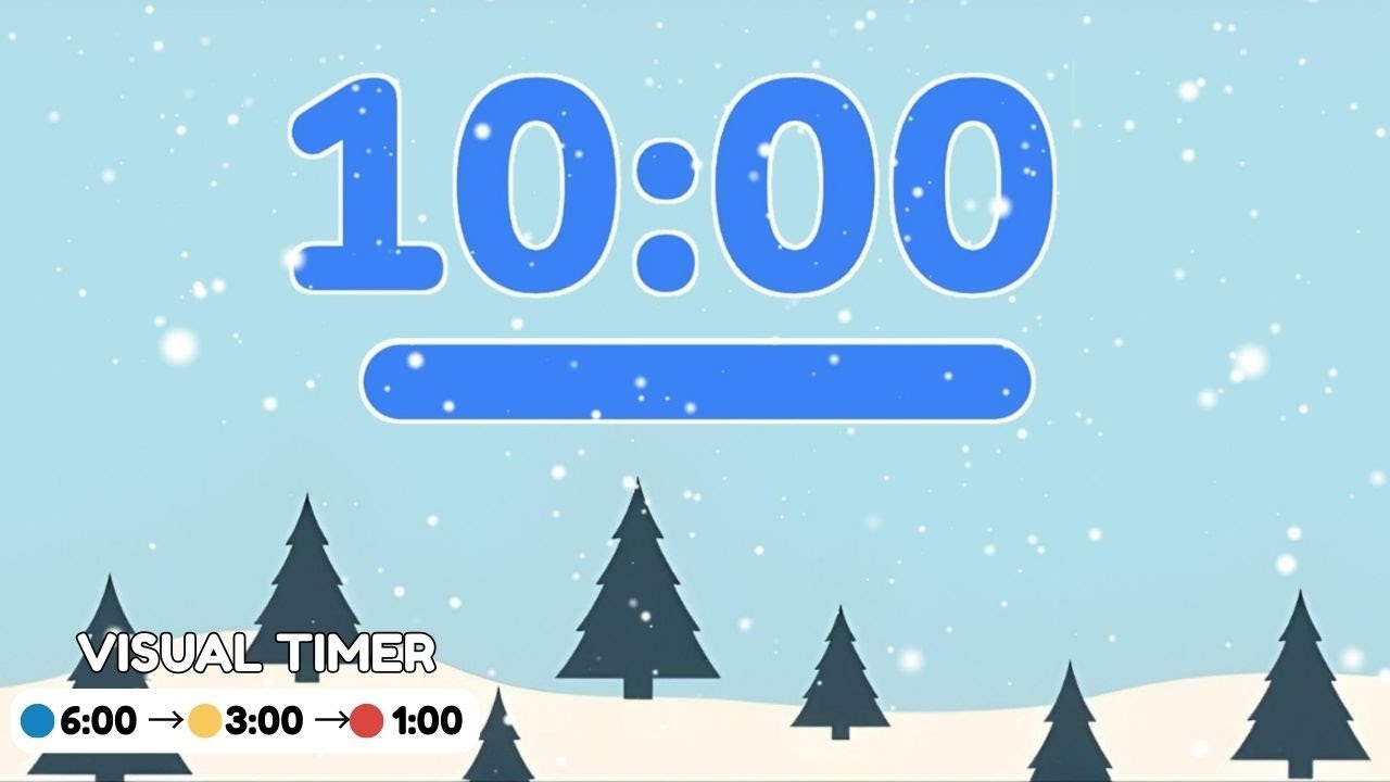 10 Minute Visual Timer with Relaxing Music for Classroom | Color ...