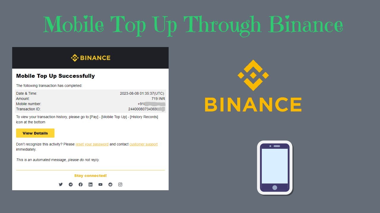 How to mobile recharge through Binance - YouTube