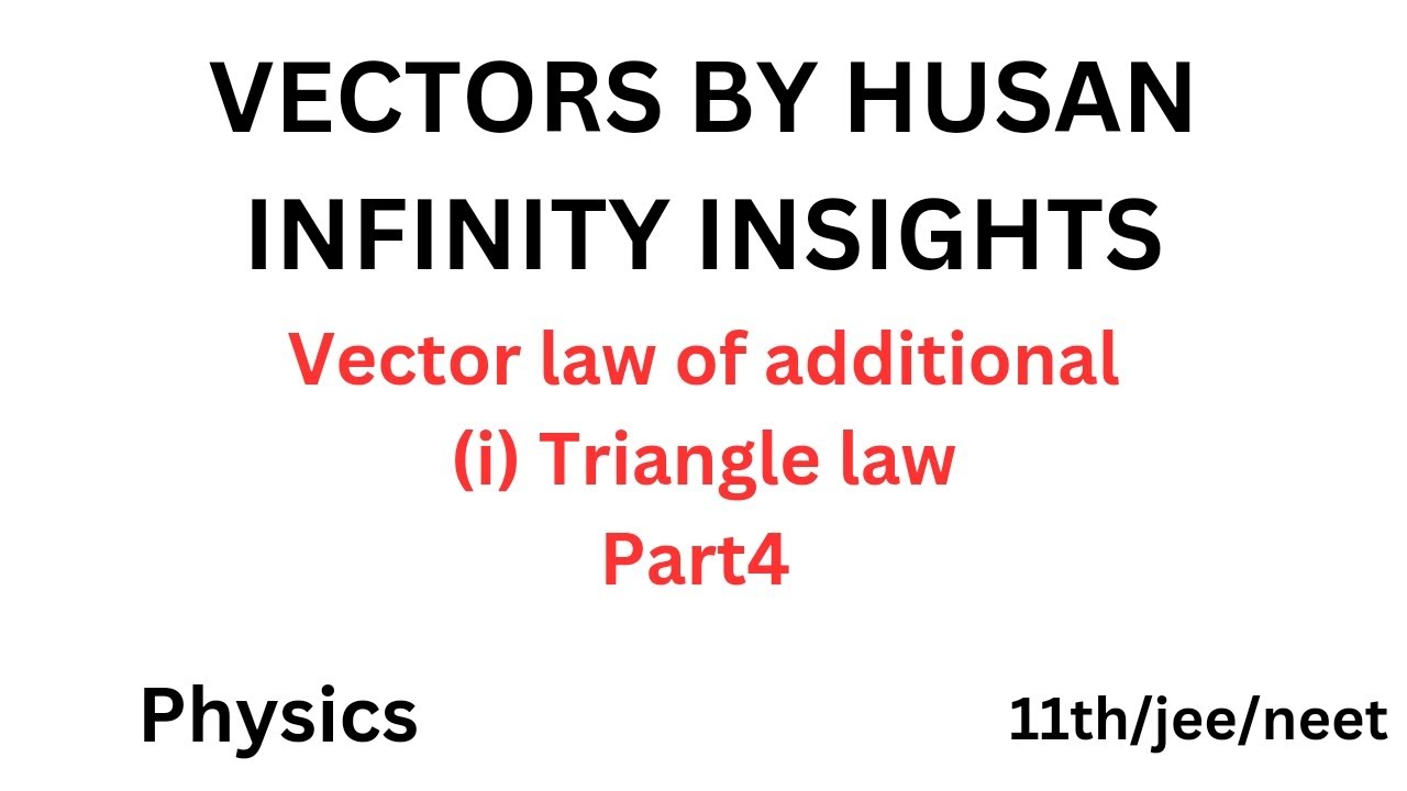 Vector law of addition // part 4 // Triangle law // // 11th / jee/neet ...