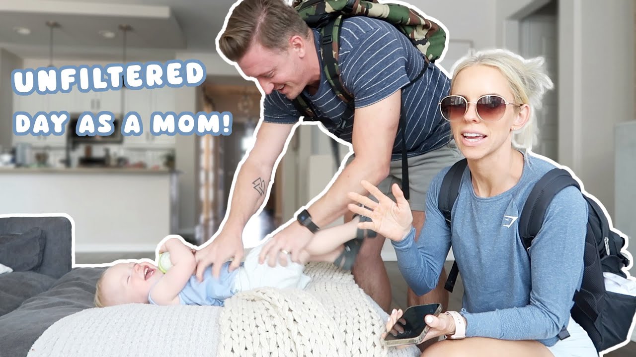 UNFILTERED DAY IN THE LIFE OF A MOM OF 2 / Caitlyn Neier - YouTube