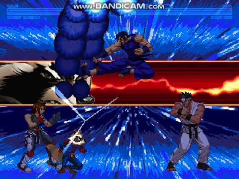 MUGEN Request: Akira Kazama & Rocket Raccoon Vs Kairi & Akira Yuki