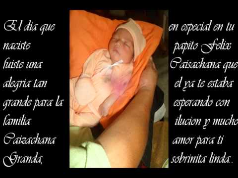 Para mi sobrinita que ahora es un angelito allá en el cielo...wmv