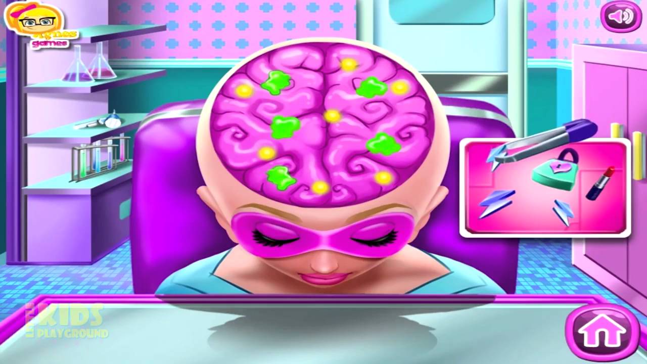 Super Barbie Brain Doctor Princess Barbie Games For Little Kids To Play ...