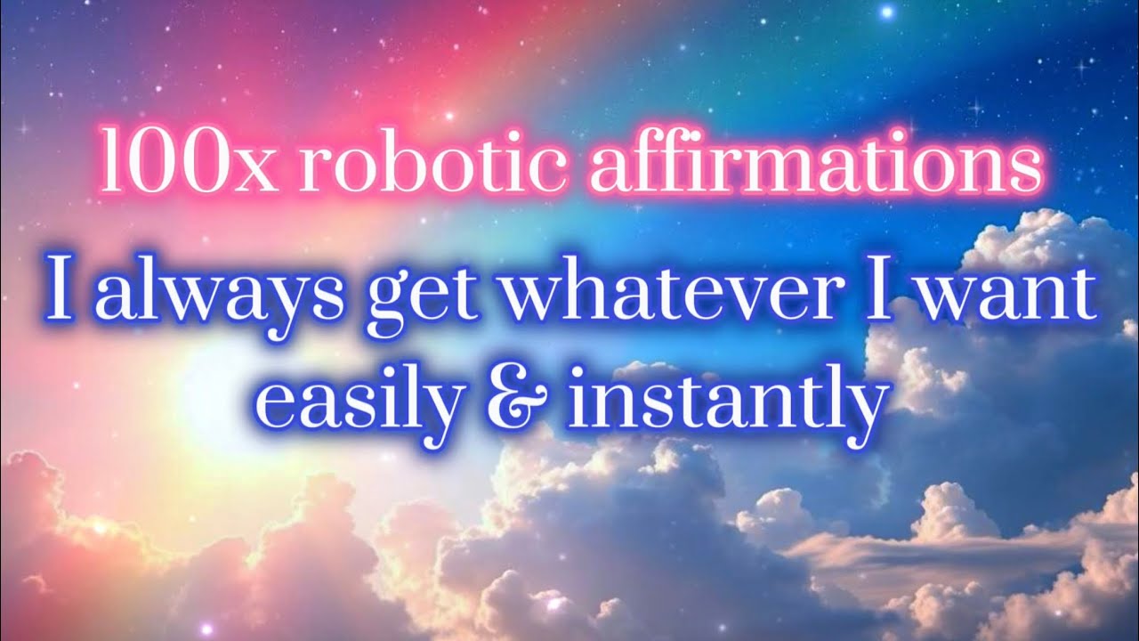 I always get whatever I want easily & instantly ️100x robotic ...