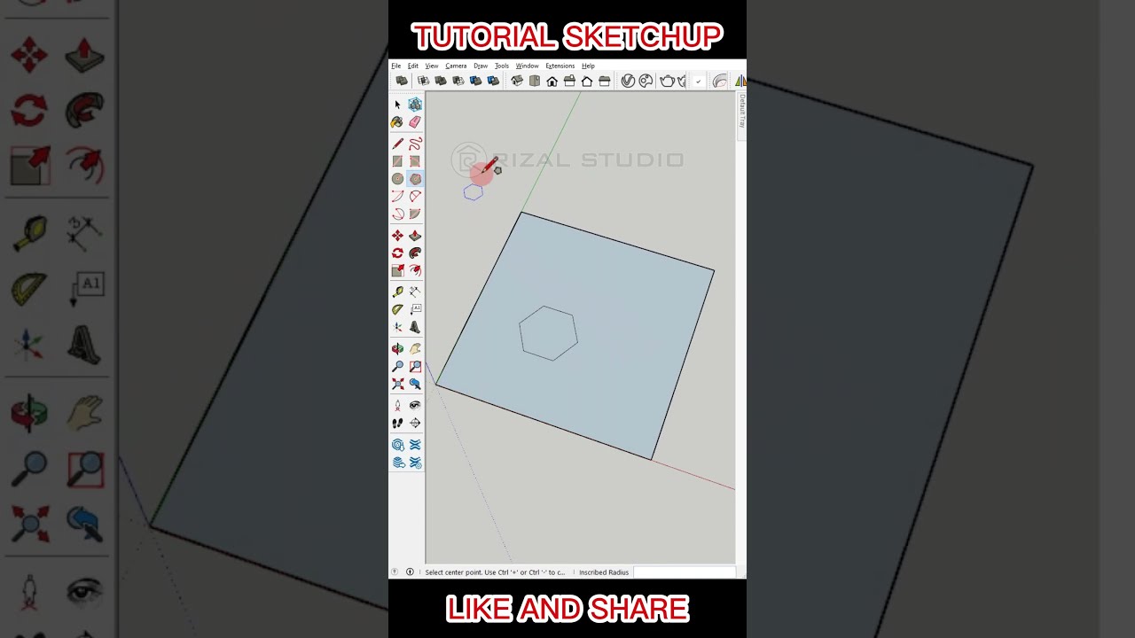 Sketchup Tutorial How To Create Polygons In Sketchup shorts YouTube Sketchup Tutorial How To Create Polygons In Sketchup shorts YouTube