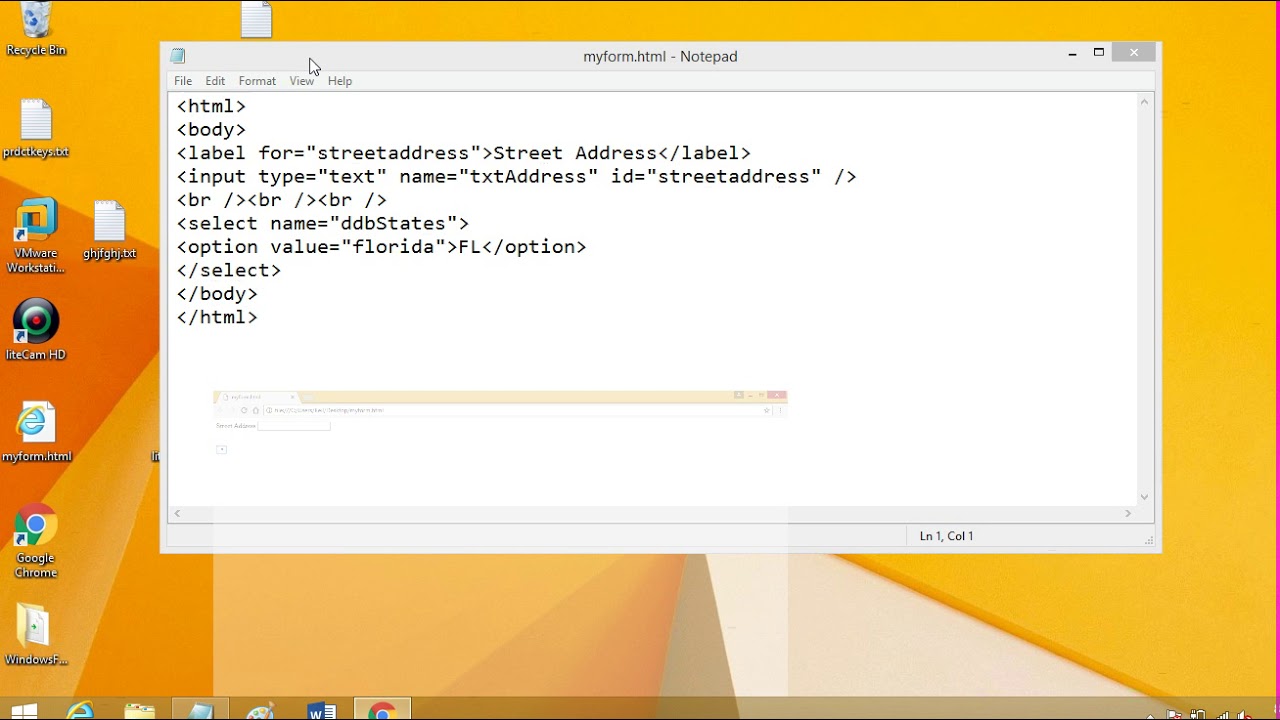 Quick Tutorial - How to Add Drop Down Box in HTML - select option tag ...