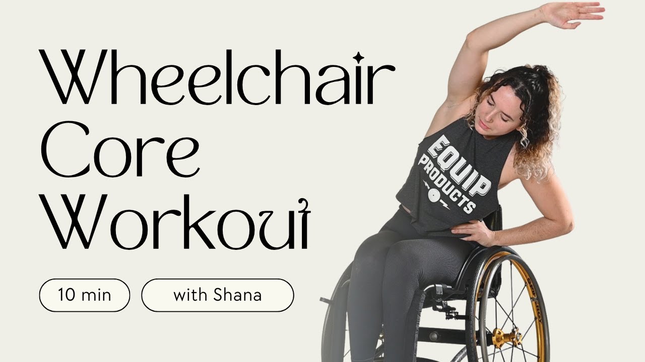 10 MIN WHEELCHAIR CORE BURN WORKOUT - At Home with a Dumbell - YouTube