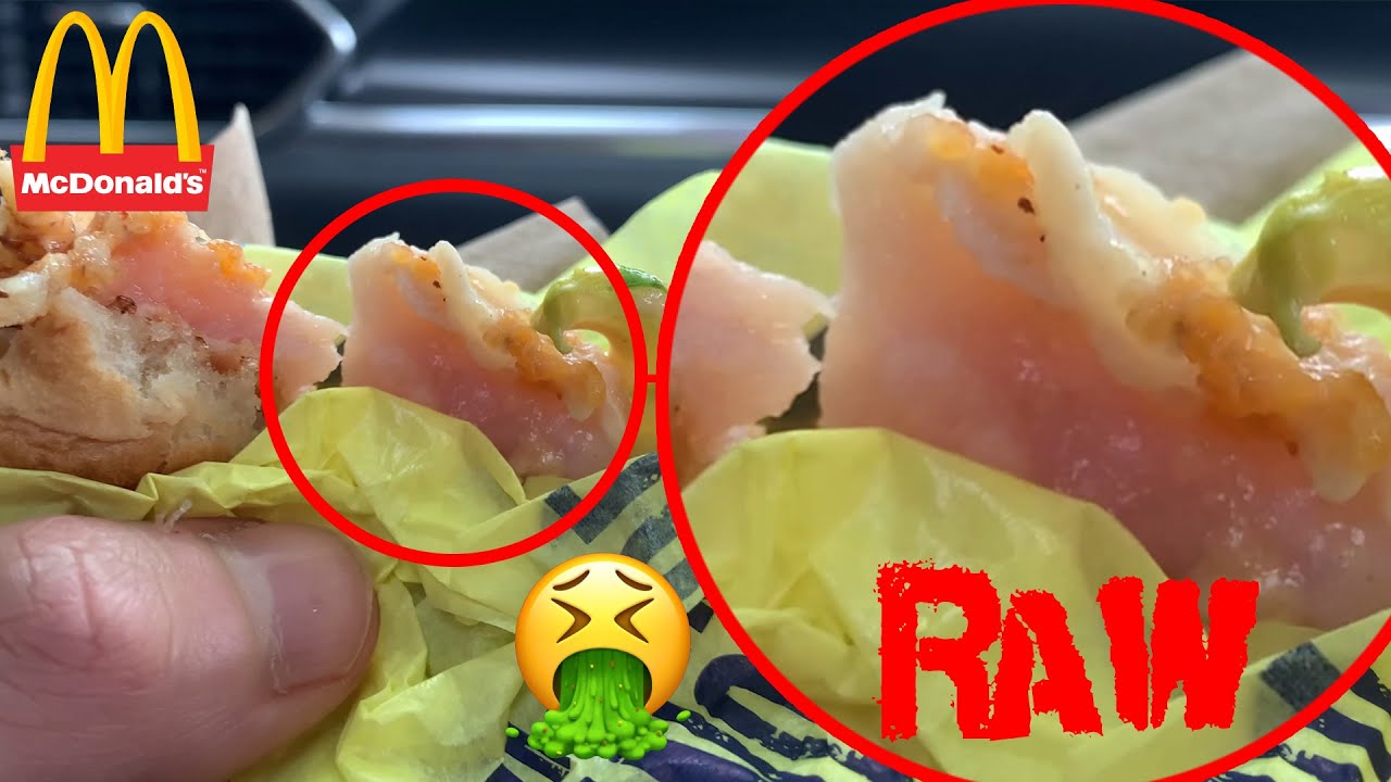 McDonald's served us raw chicken - YouTube