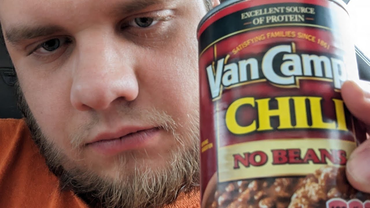 Van Camps beanless chili review! - YouTube