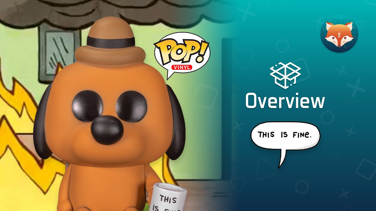 Funko Pop This is Fine Dog Overview - YouTube