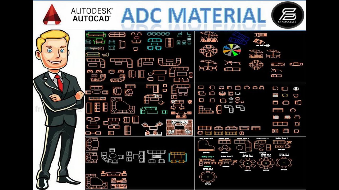 How to add/place ADC blocks in autocad...!!! - YouTube