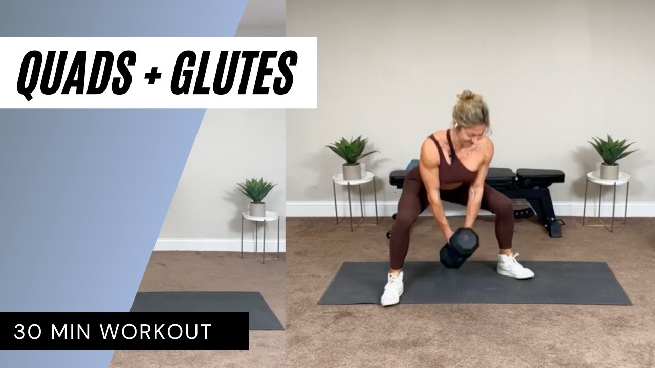 30 min quads + glutes - YouTube