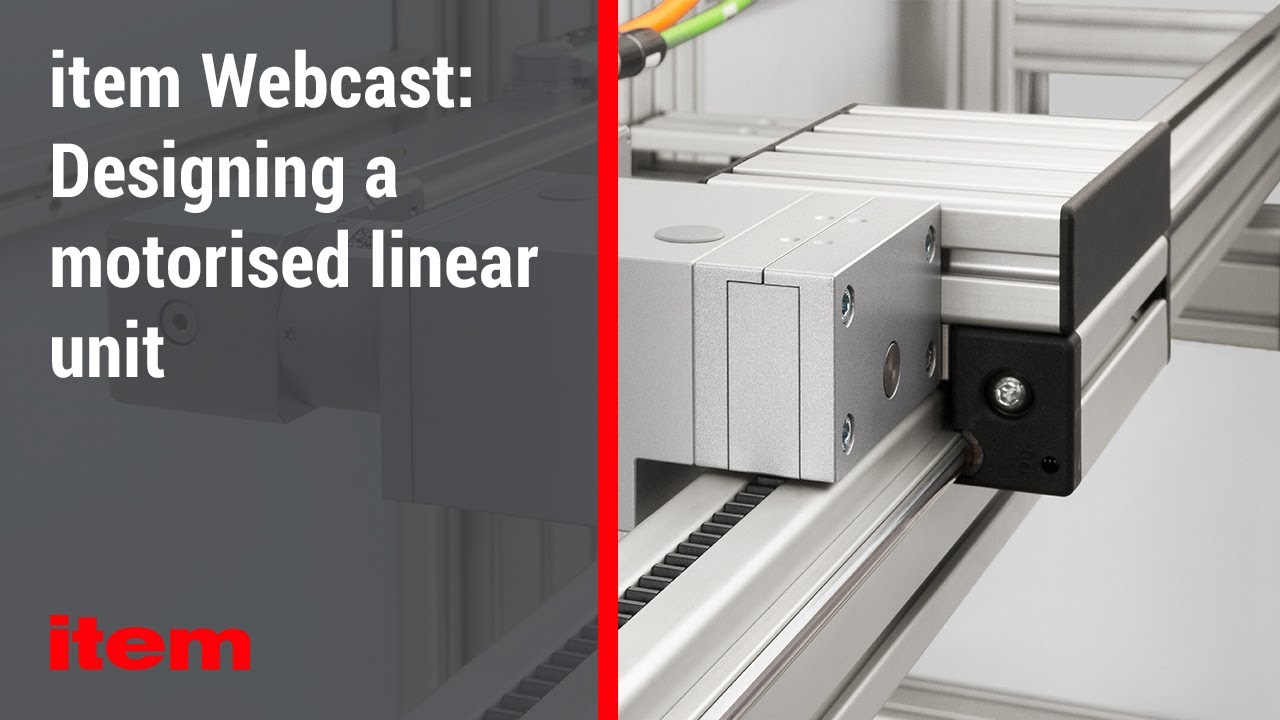 item Webcast: Designing a motorised linear unit - YouTube