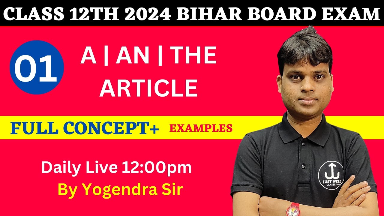 Bihar Board Class 12th English Grammar ARTICLE 2024 Bihar Board bihar-board-class-12th-english-grammar-article-2024-bihar-board