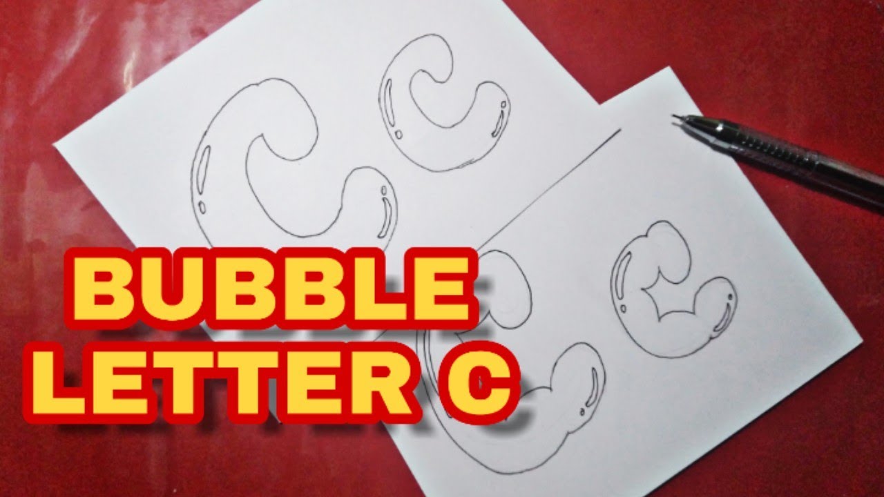 How To Draw A Bubble Letter C Step By Step Bubble Lettering Tutorial How To Draw A Bubble Letter C Step By Step Bubble Lettering Tutorial