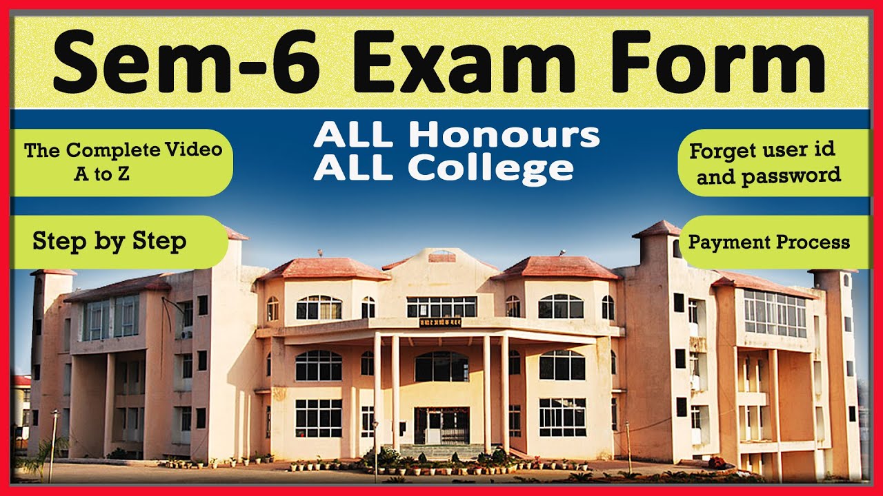 VBU EXAM FORM SEMESTER 6 | VINOBA BHAVE UNIVERSITY exam form kaise ...