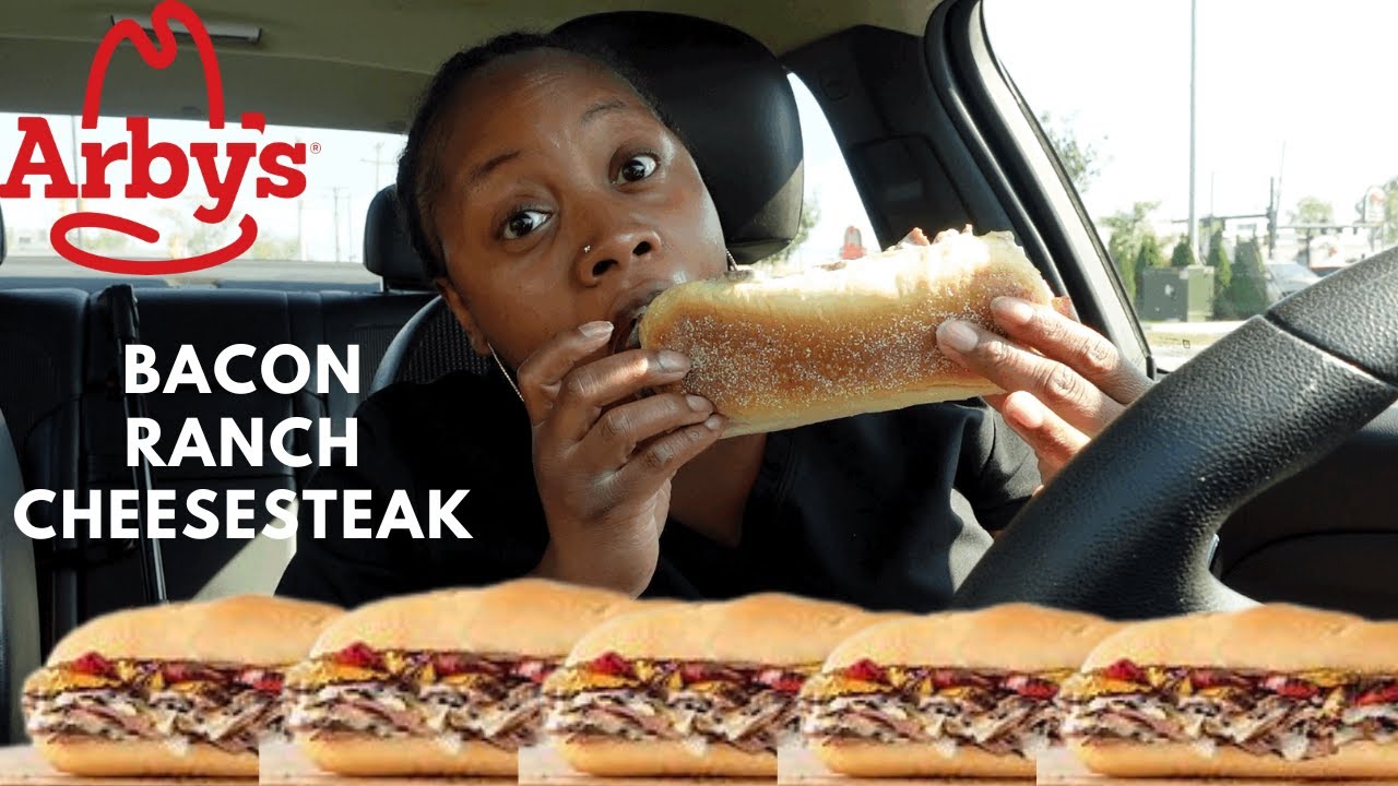 TRYING ARBY'S BACON RANCH CHEESESTEAK - YouTube