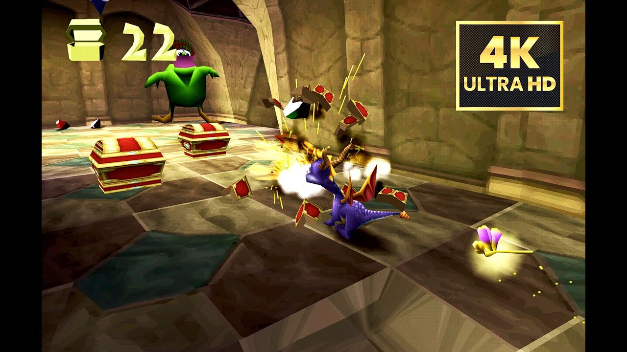 Spyro the Dragon 4k 60 FPS Remastered Gameplay Duckstation + Reshade ...
