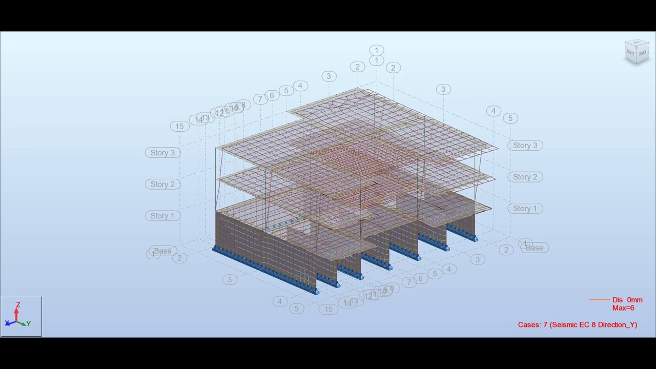 First oscillation tone of a reinforced concrete building - YouTube
