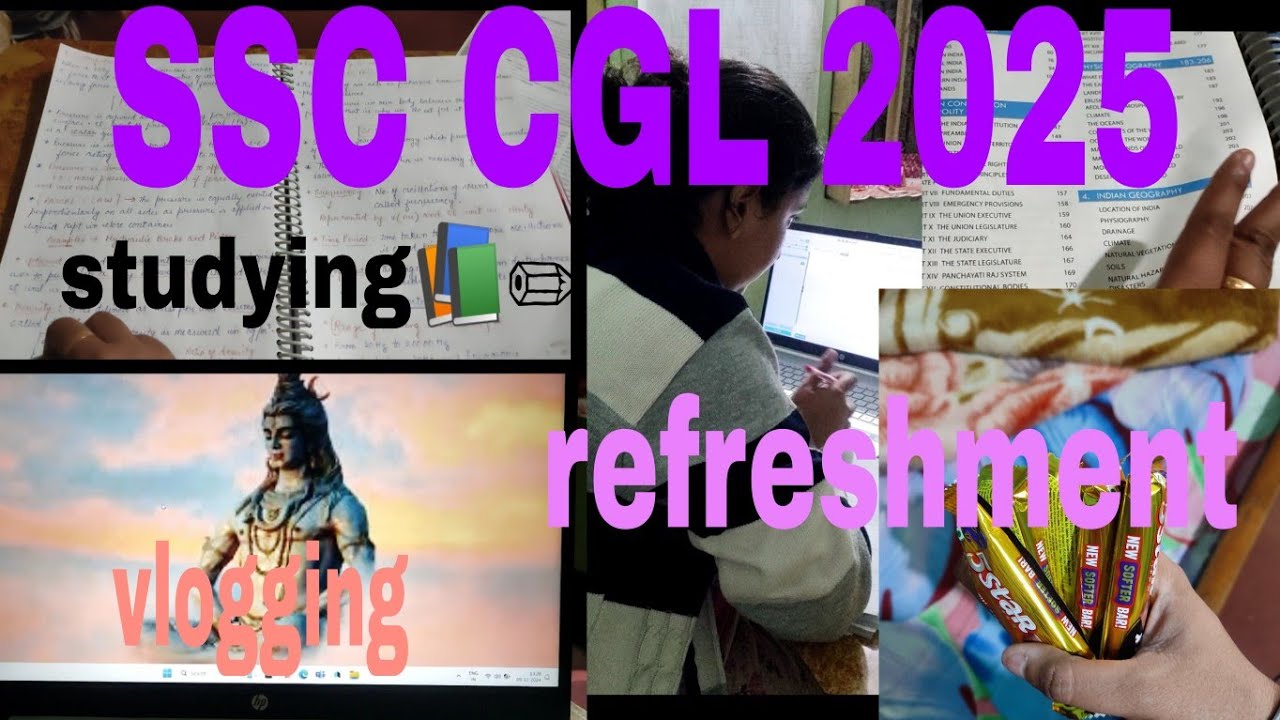 SSC CGL 2025⭐📚|| Day-2|| studies📚, balancing life💫🥳,winter edition🥶🙏🏻 ...