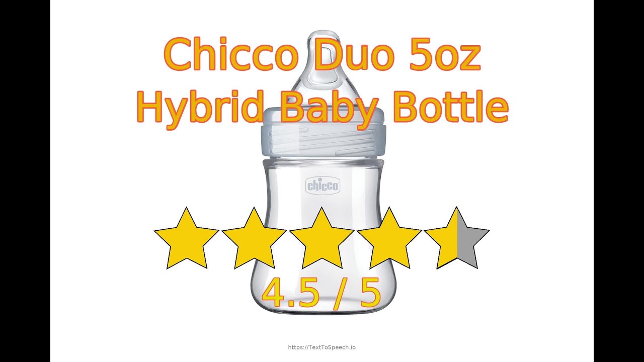 Let's review Chicco Duo 5oz Hybrid Baby Bottle - YouTube