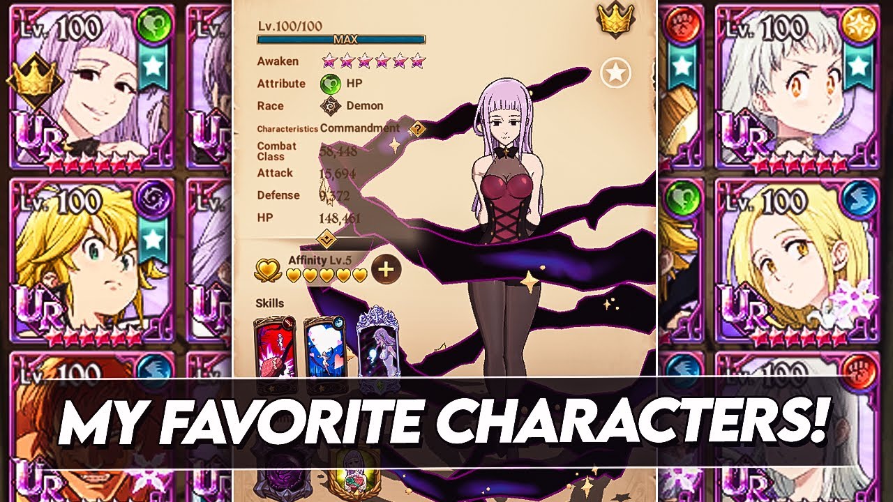 These Are My *FAVORITE* Characters In Grand Cross! Show Me Yours! (7DS ...