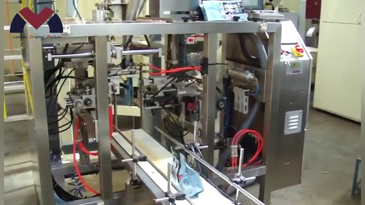 Automatic bag feeder, powder granule filling sealing mahcine - YouTube