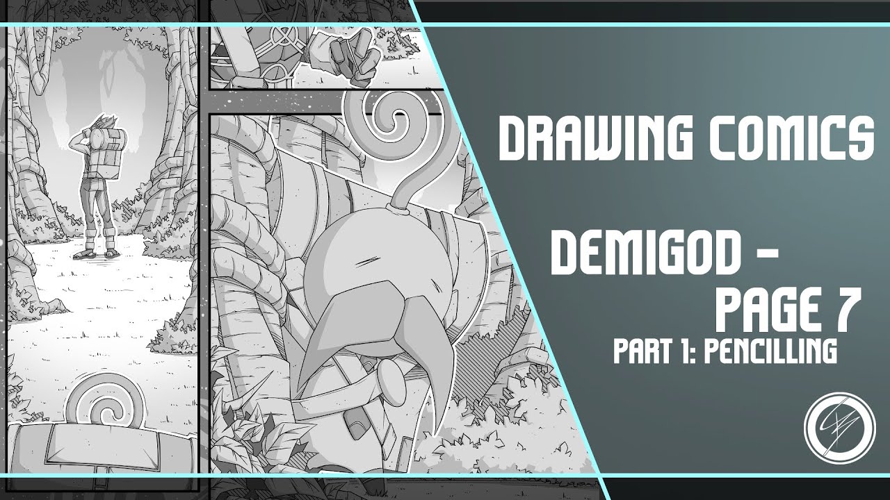 Drawing Comics #1 - Demigod Page 7 (Pencils) - YouTube