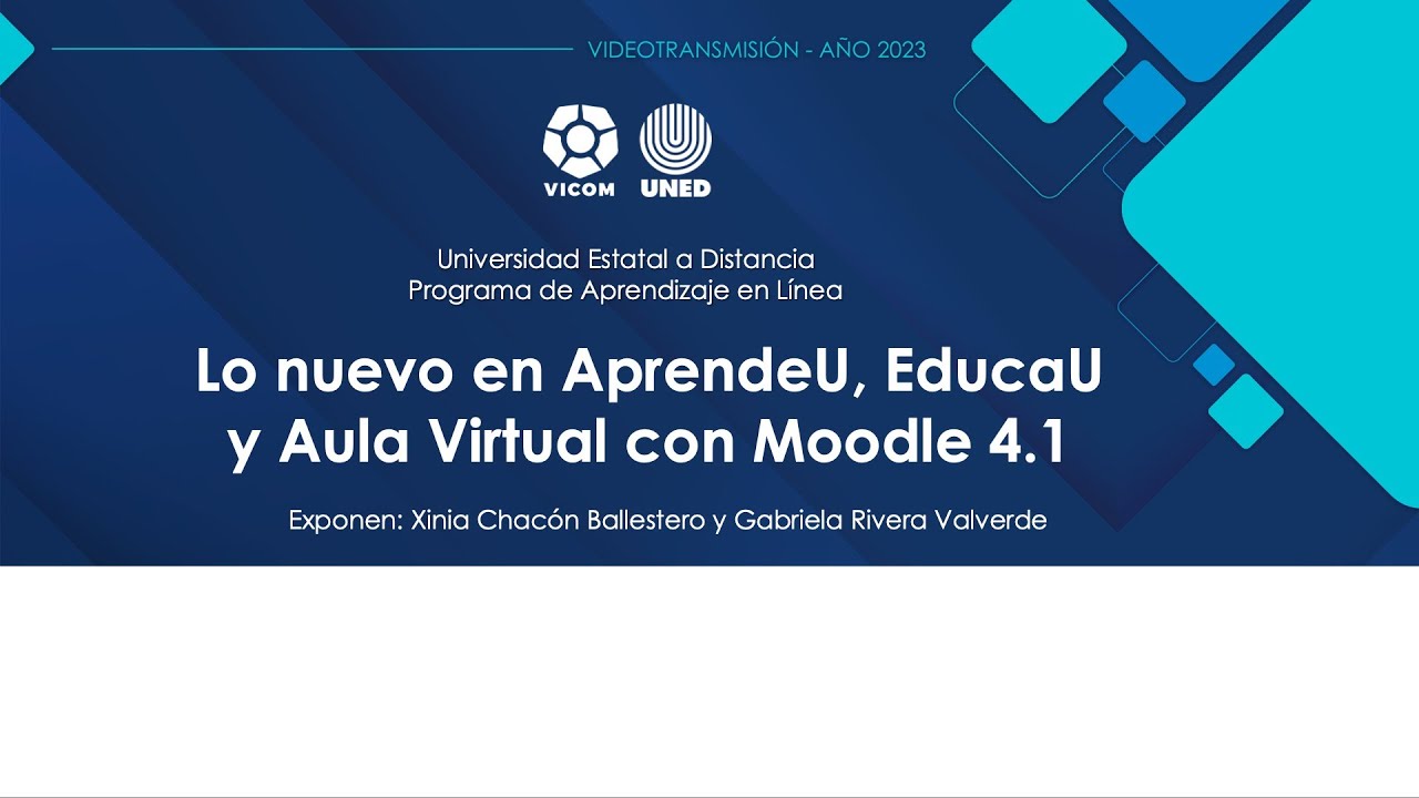 Lo nuevo en Aprende U, Educa U y Aula Virtual con Moodle 4.1 - YouTube