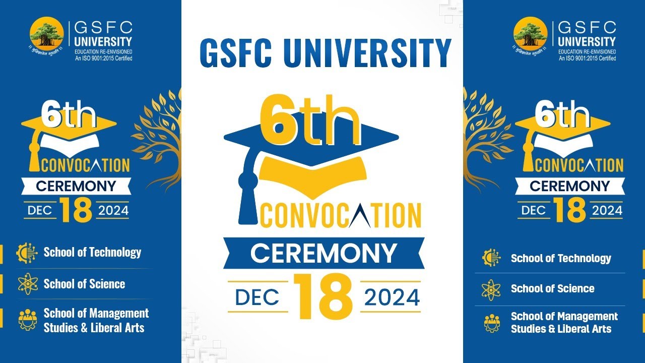 6th Convocation Ceremony - GSFC University - YouTube