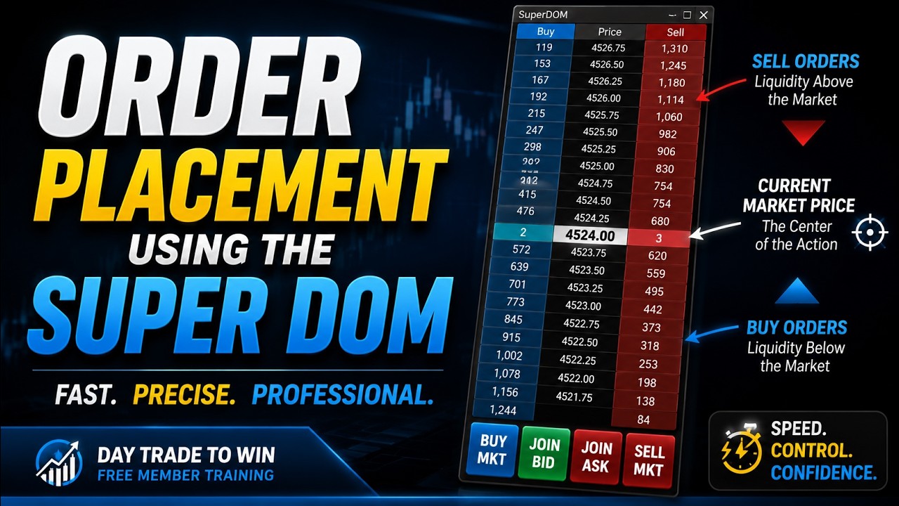How to Read the Price Ladder (SuperDOM Order Flow Explained) - YouTube