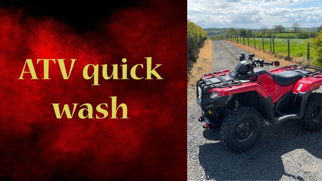 ATV quick wash - YouTube