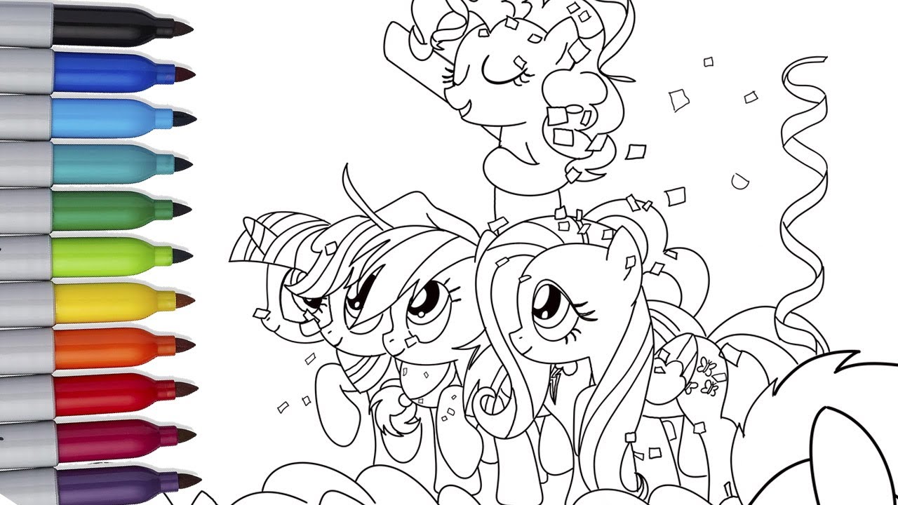 MLP My little pony Coloring - YouTube