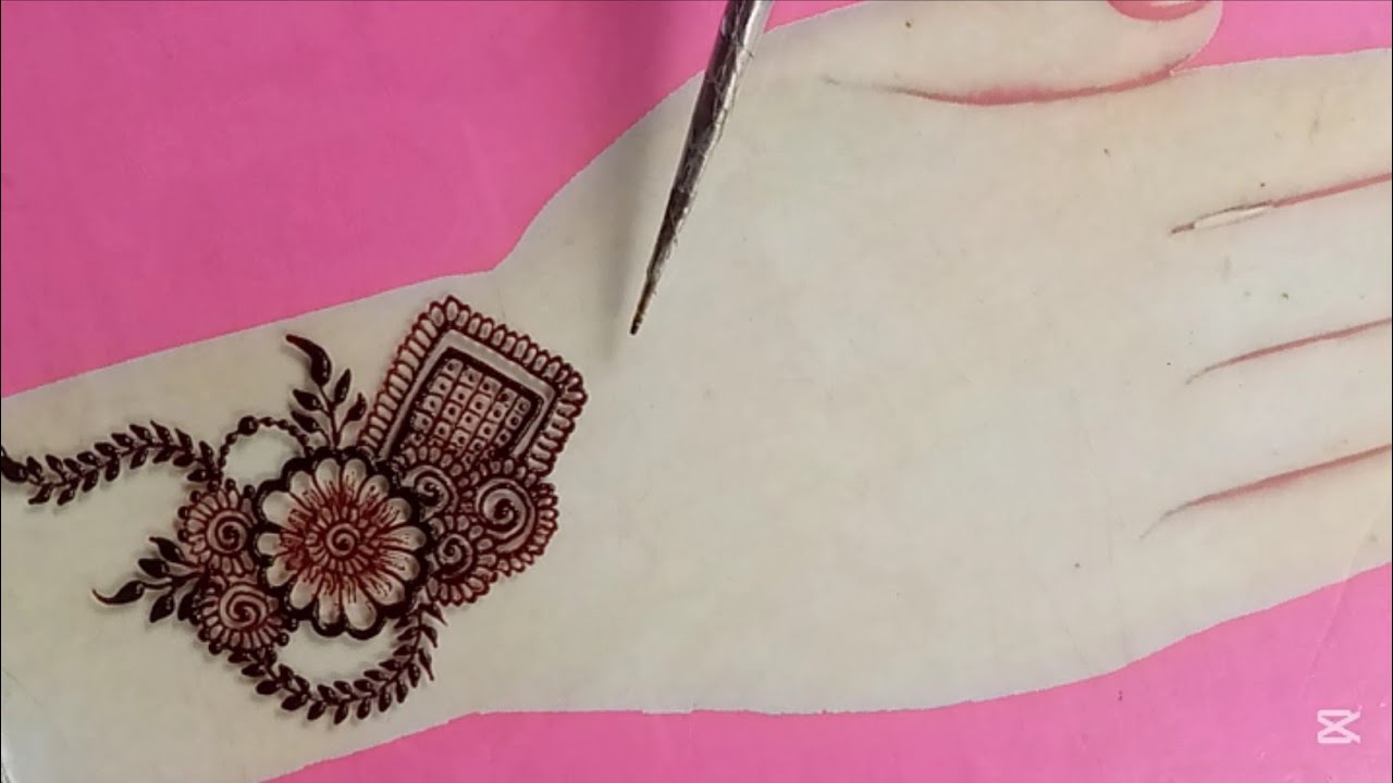 New Stylish Back Hand Mehndi Design || How to make Mehndi designs for ...