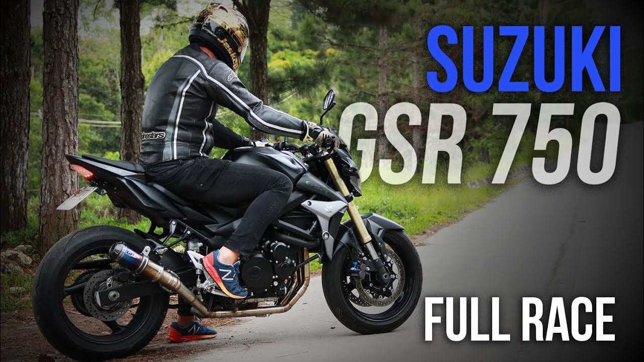 Suzuki GSR 750 com novo Full Race JESKAP - Ficou demais! - YouTube