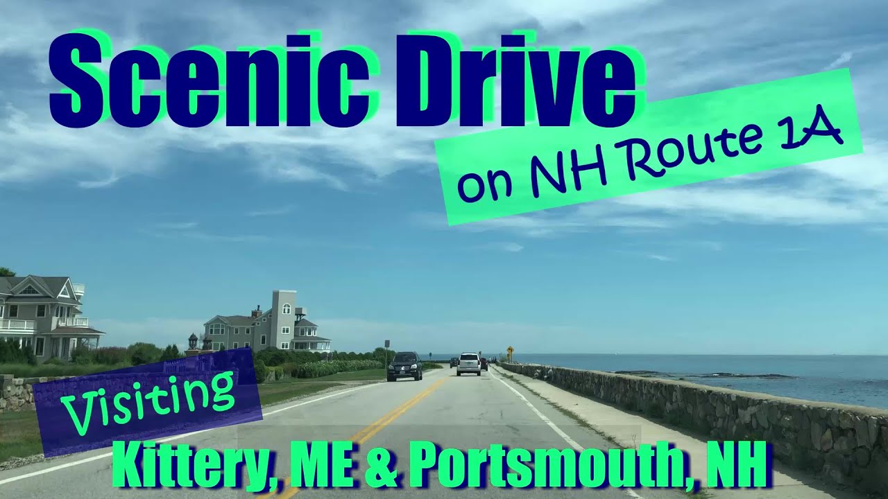 Scenic Drive on NH Route 1A/オーシャンビュードライブ/visiting Kittery, ME ...
